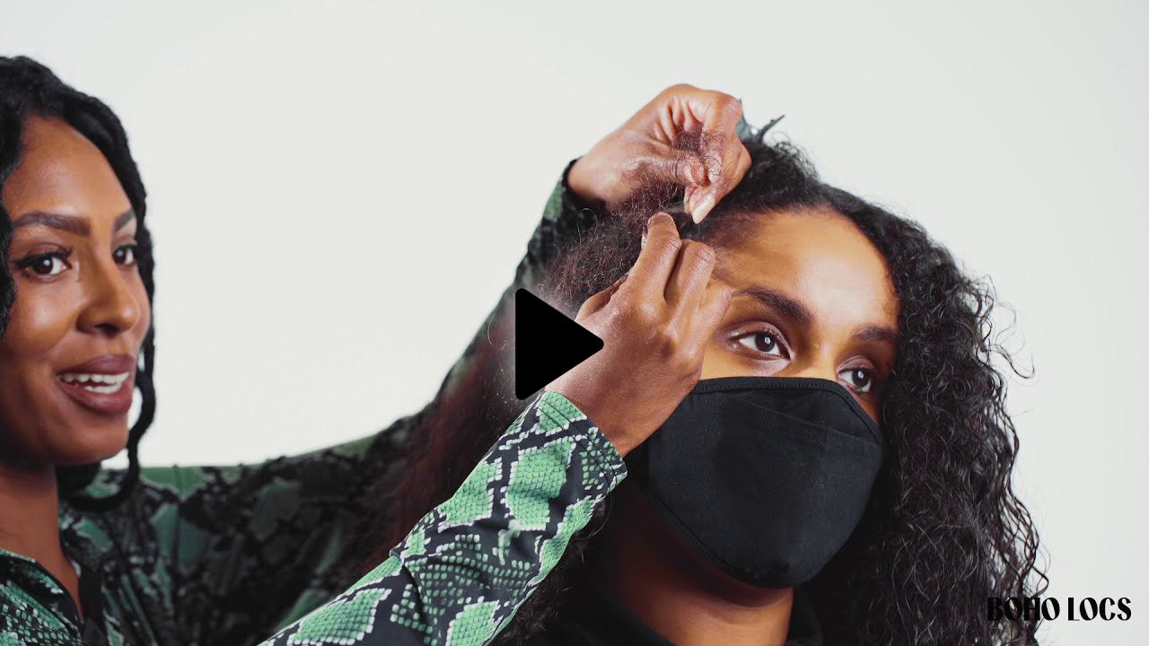 How to cornrow – Boho Locs