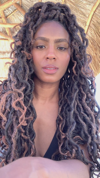 Boho Goddess Locs in Choc/Bronde 22"® – Boho Locs