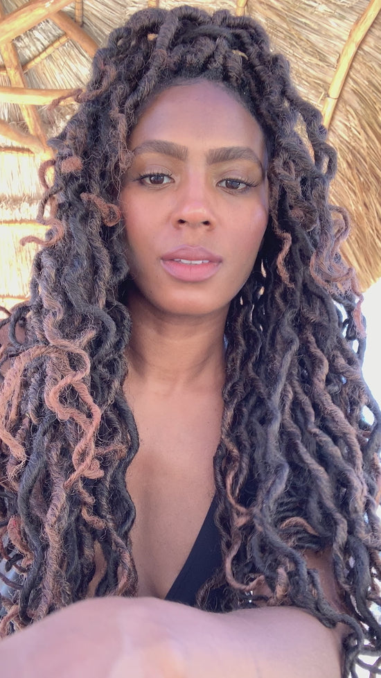 Boho Goddess Locs in Choc/Bronde 22"® – Boho Locs