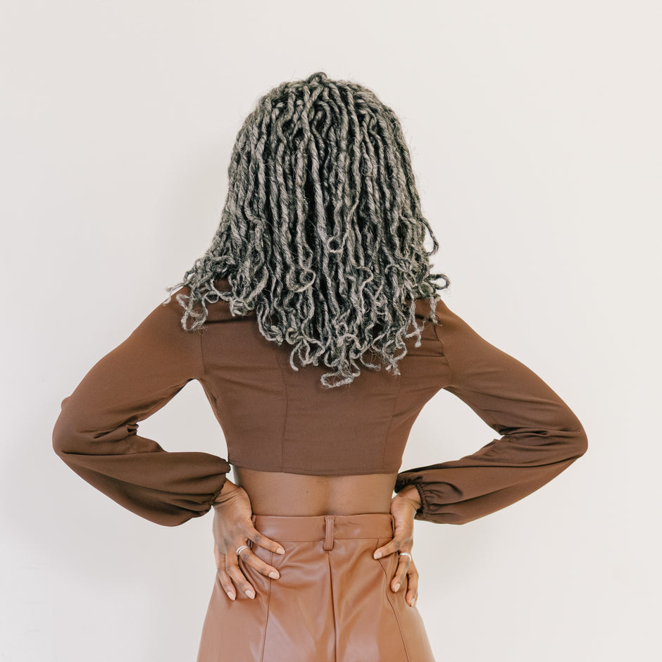 Grey Locs | Handmade, Natural-Looking Crochet Hair – Boho Locs