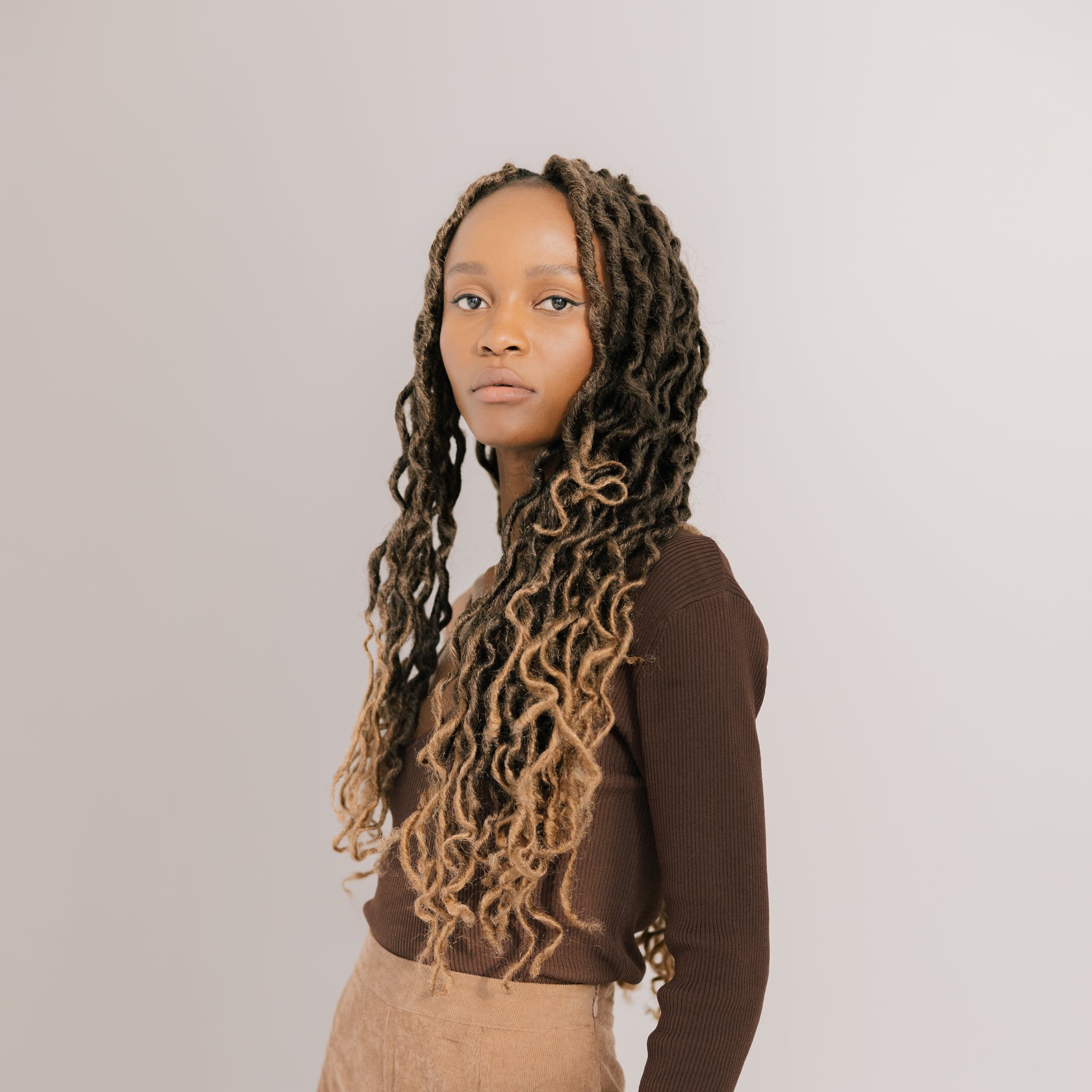 Boho Goddess Locs in Bey-Blonde 22" | Crochet Faux Locs – Boho Locs